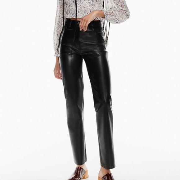 Aritzia | Pants & Jumpsuits | New Aritzia Melina Leather Pants Long ...